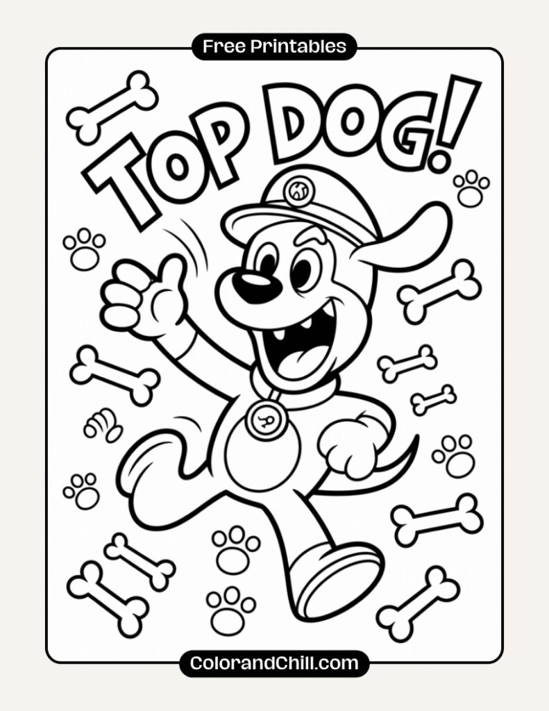 Free Printable Dog Man Coloring Pages for Kids Fun Activities - Free ...