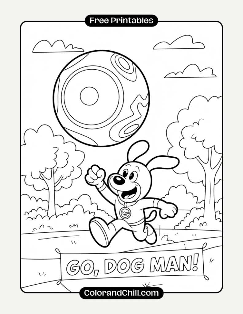Free Dog Man Coloring Pages | Print & Color Dav Pilkey Fun - Free PDF ...