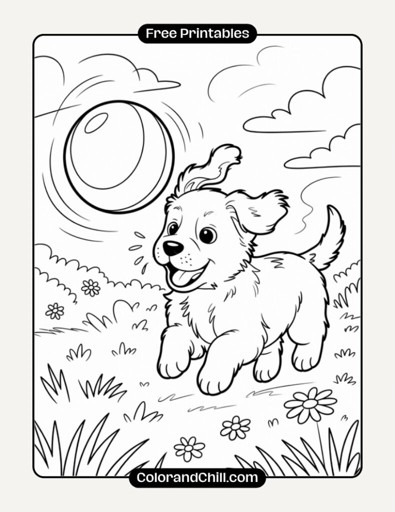 Free Printable Dog Coloring Pages For Kids & Adults - Free PDF Printables