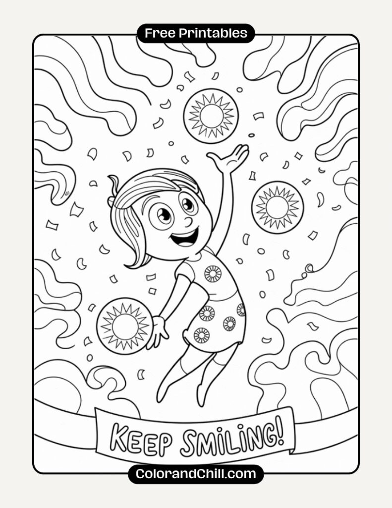 Free Inside Out Coloring Pages: Print & Color Joy & Sadness - Free PDF ...