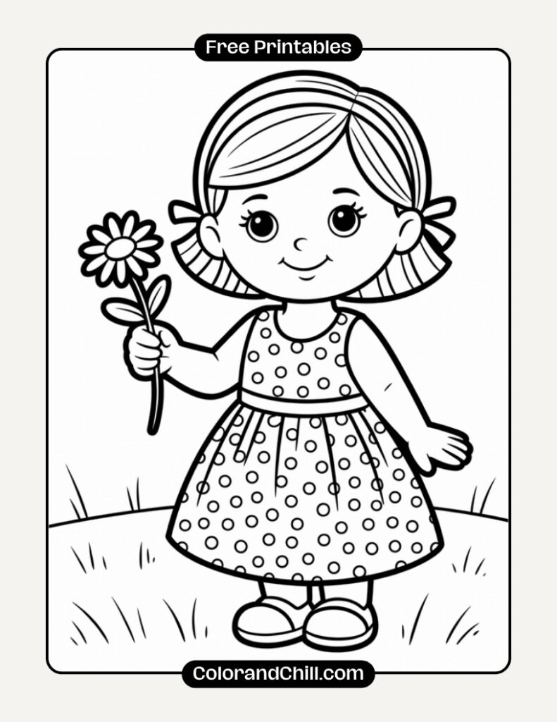 Free Printable Paper Doll Coloring Pages for Kids - Free PDF Printables