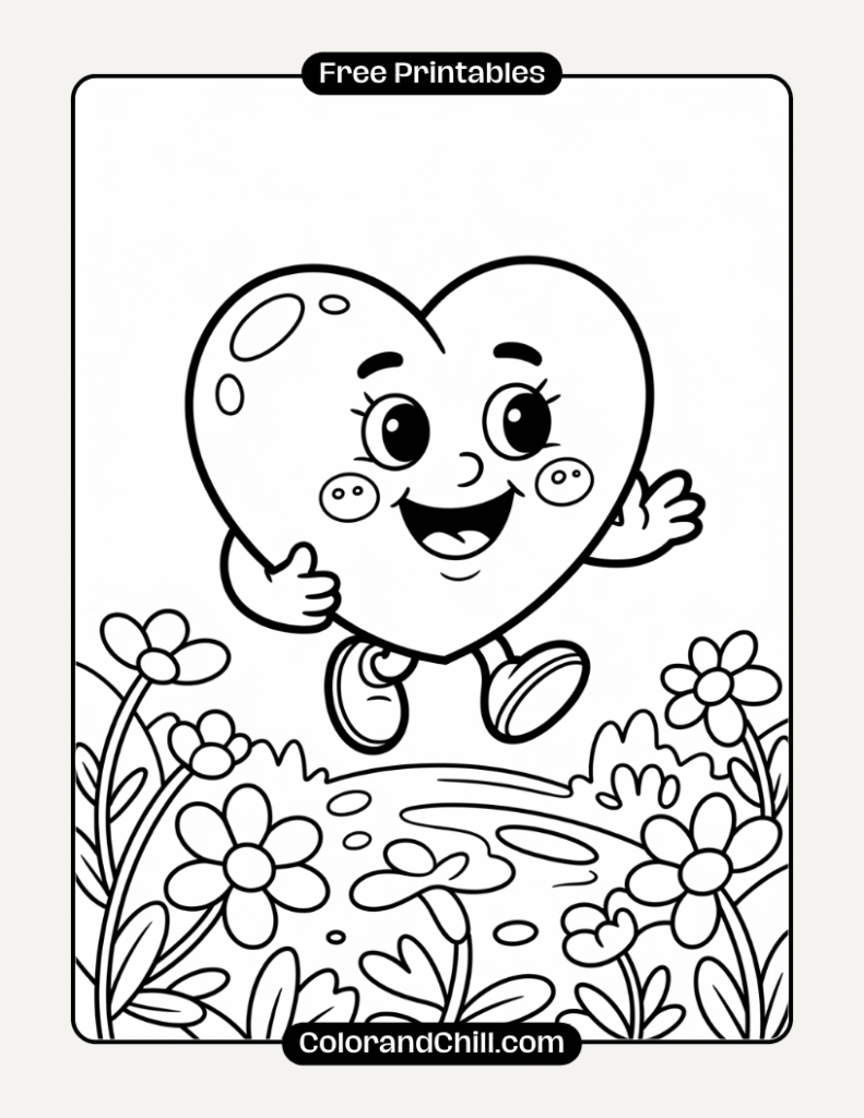 Free Printable Heart Coloring Pages for Adults & Kids - Free PDF Printables