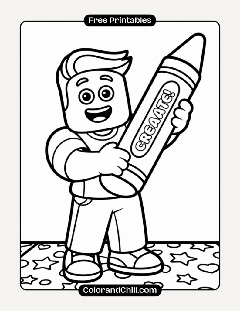 Free Printable Roblox Coloring Pages For Kids (Adopt Me, Brookhaven ...